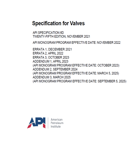 API Spec 6D- Specification for Valves – دانلود استاندارد مشخصات شیرآلات ...